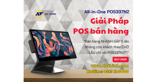Giải pháp POS bán hàng All-in-One POS337N2 – 15.6” hiện đại cho bán lẻ ...